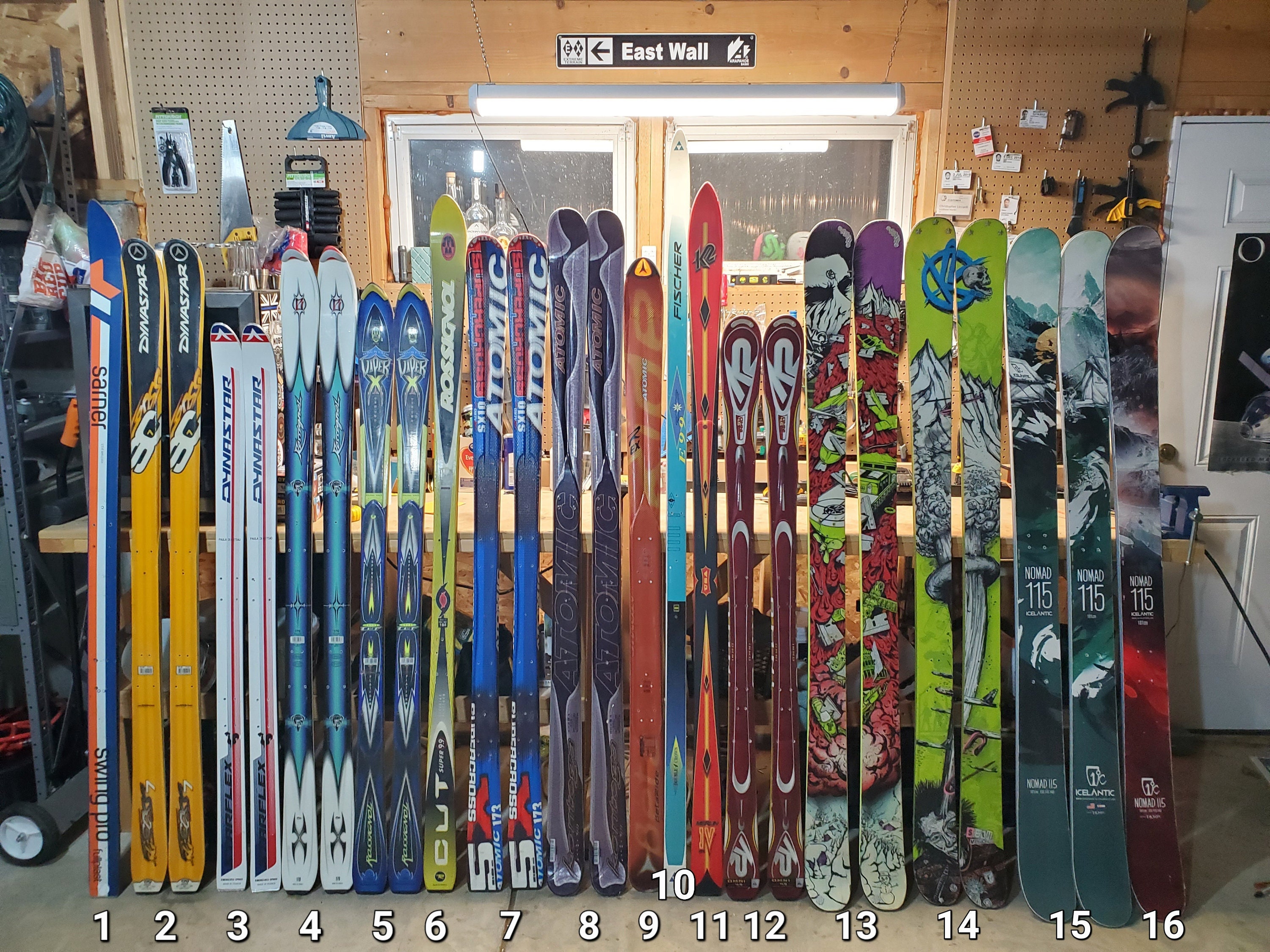 Made-to-order Customizable Chartski Magnetic Shot Ski Created From REAL ...