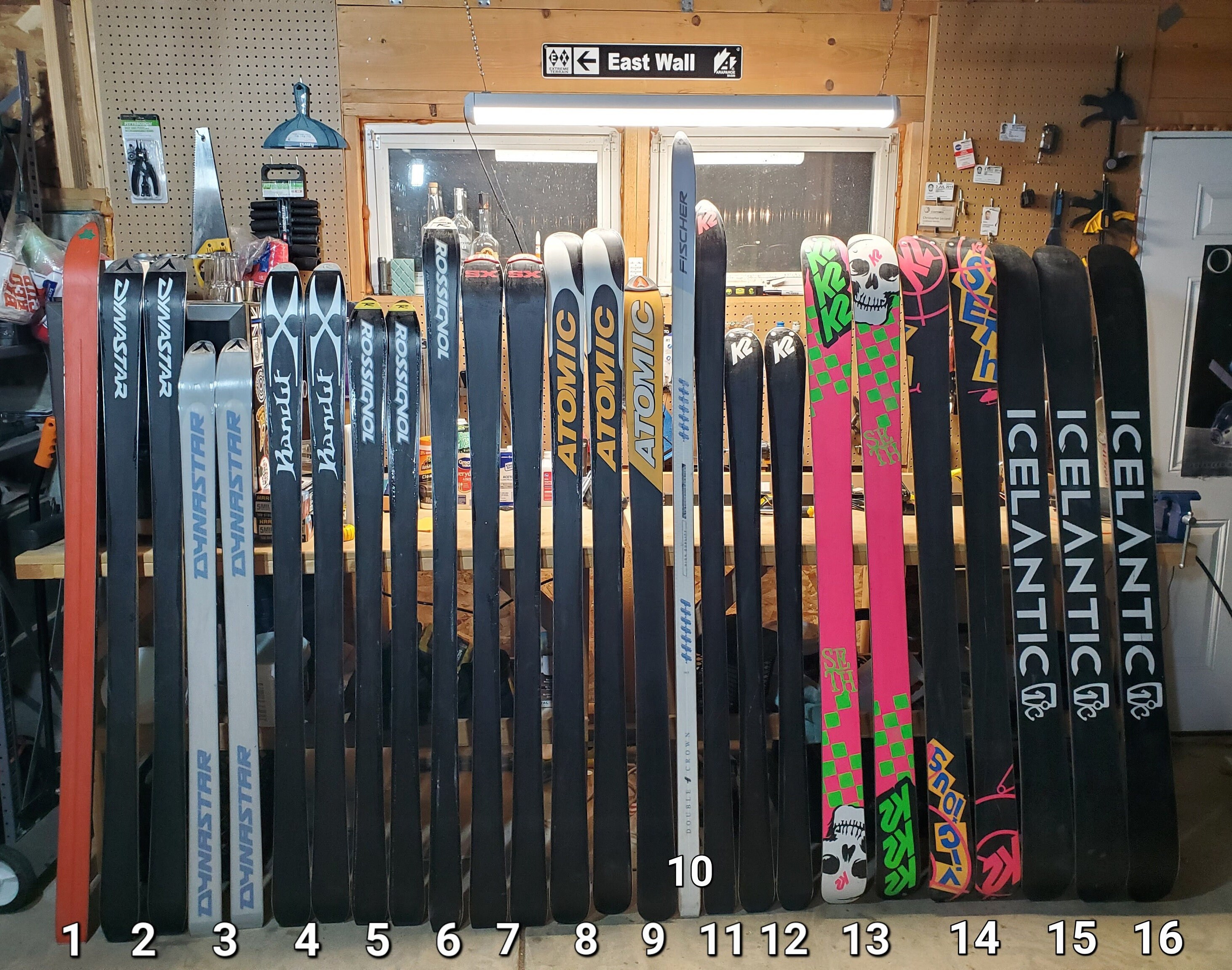 Made-to-order Customizable Chartski Magnetic Shot Ski Created From REAL ...