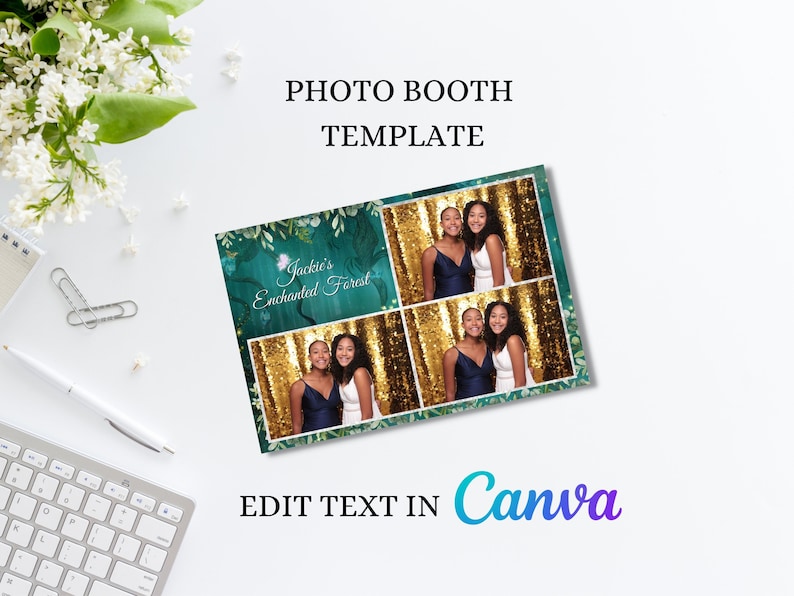 Enchanted Forest Custom Photo Booth Template - Etsy