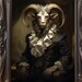 Victorian Sheep Fine Art Print, Animal Poster, Animal Portrait, Ram ...