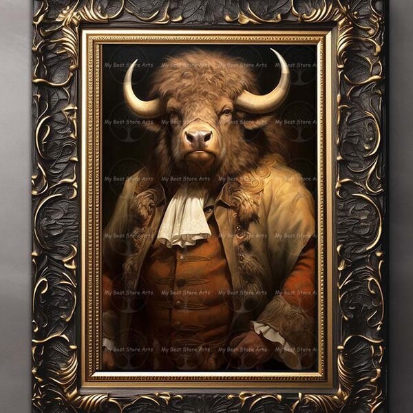 Bison Painting - Etsy