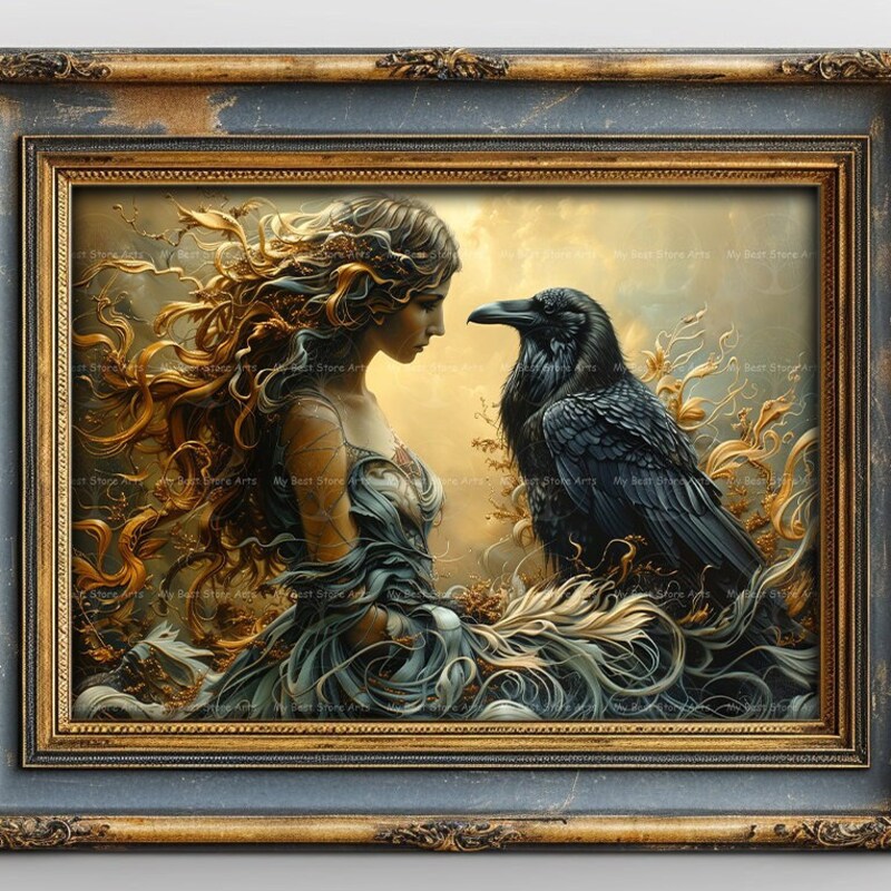 Raven Art - Etsy