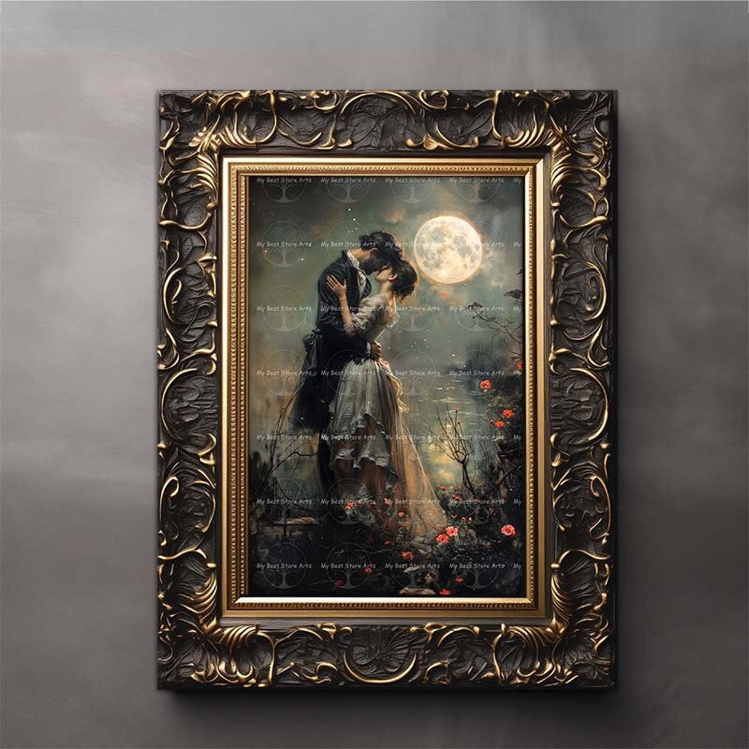Gothic Wedding Art Print - Fantasy Gothic, Witchy Vampiric Occult ...