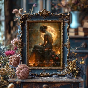 Persephone in the Underworld Art Print - Witchy Gothic Picture, Goddess ...