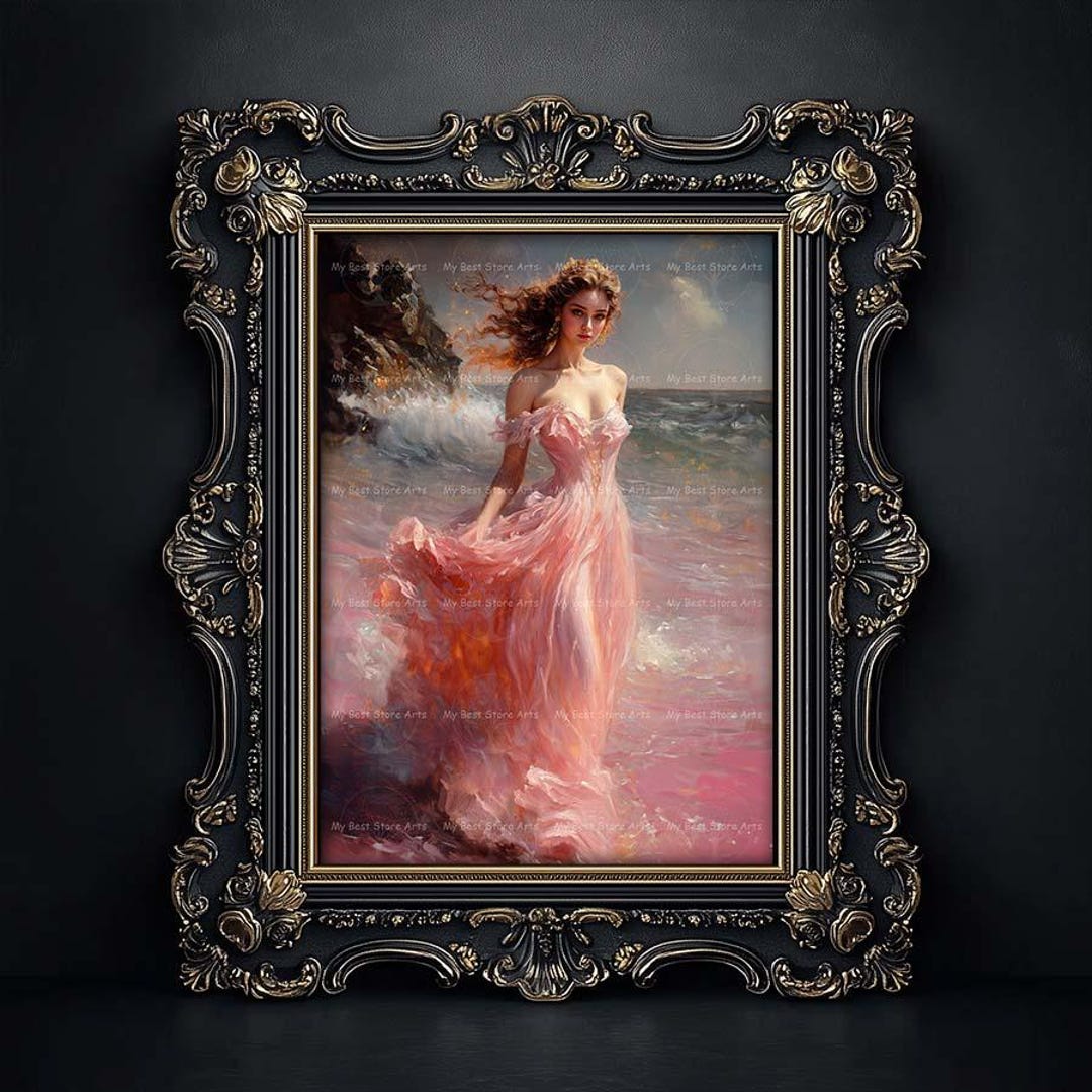 Pink Sea Aphrodite Art Print - Greek Goddess Love Beauty, Venus ...