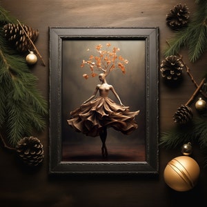 Ballerina Surreal Fantasy Dark Academia Vintage Fine Art Print 8.5x11 ...