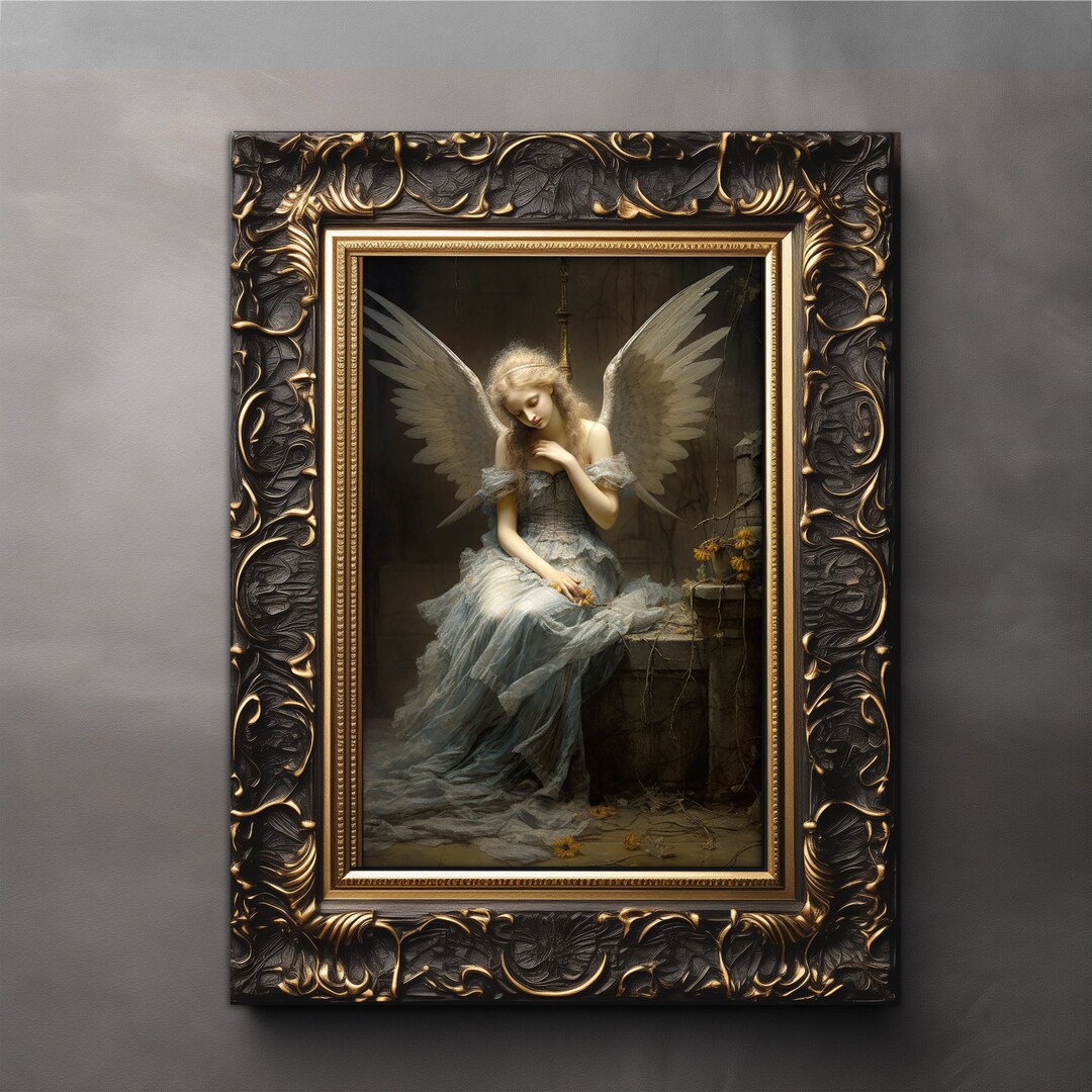Peaceful Angel Fantasy Fine Art Print 8.5x11 13x19 Home Decor, Painting ...