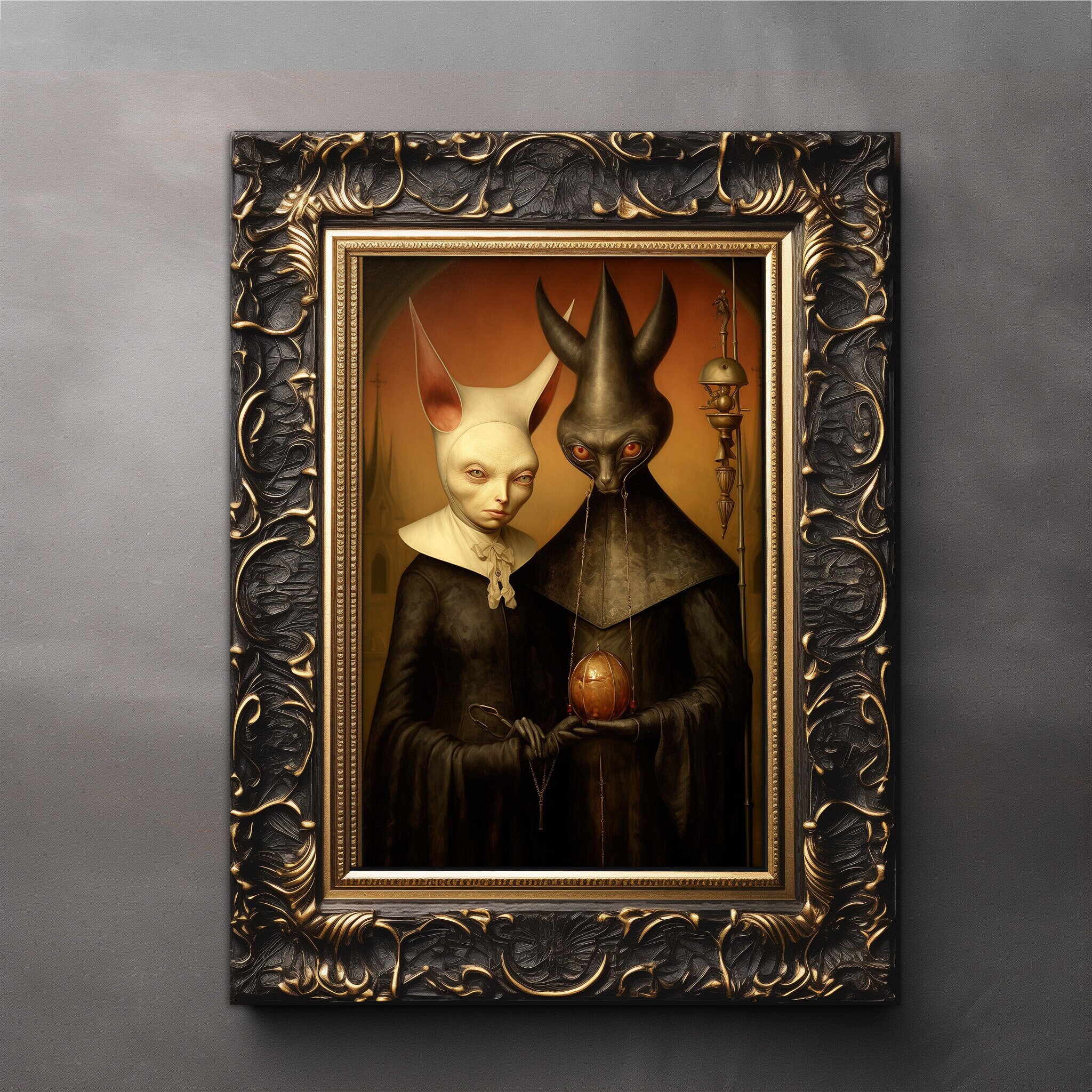 Oddity Fine Art Print, Gothic Art, Dark Academia, Macabre Ritual Poster ...