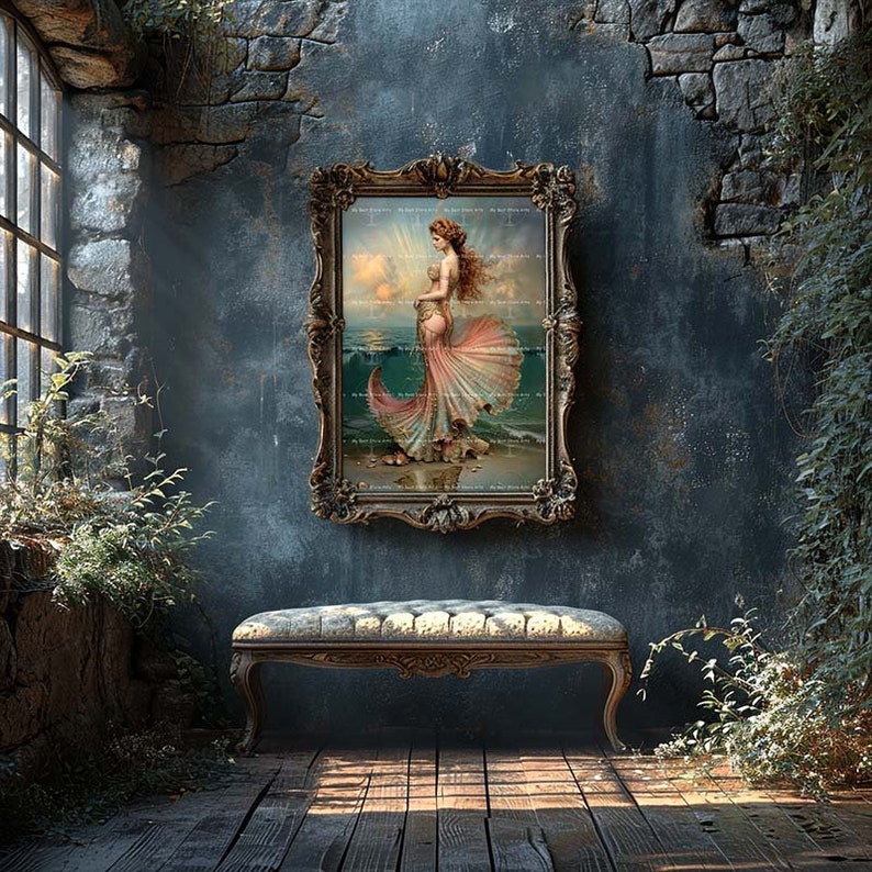 Aphrodite Art Print - Greek Goddess Love Beauty, Venus Gothic, Ocean ...