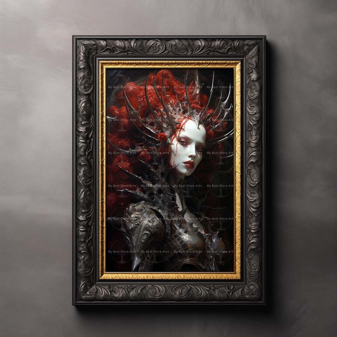 Lilith Art Print, Witchy Artwork, Dark Academia Poster, Macabre Wall ...