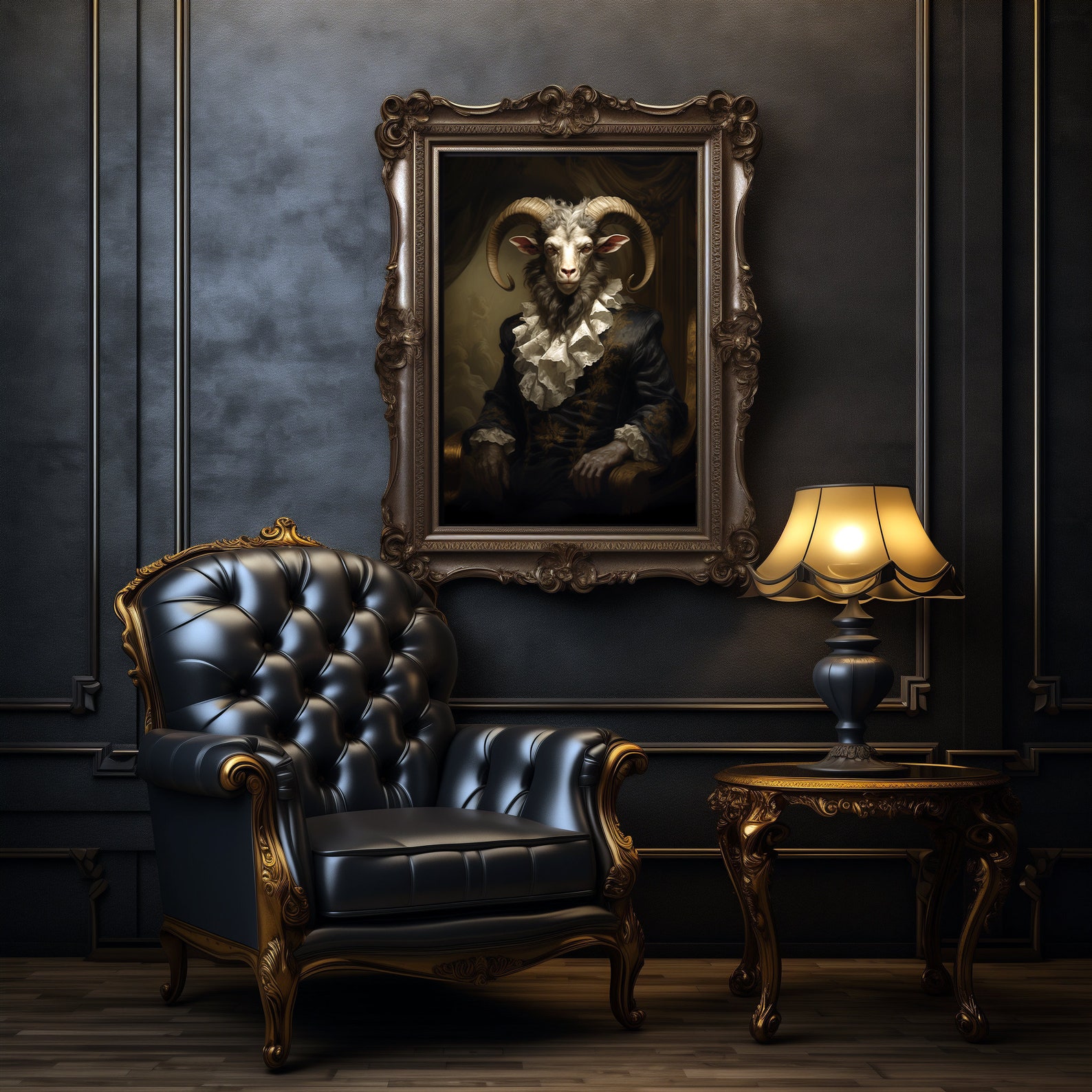 Victorian Sheep Fine Art Print, Animal Poster, Animal Portrait, Ram ...