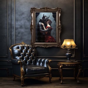 Phantom of the Opera Story Themed Fine Art Print, Gothic Love, Devil ...