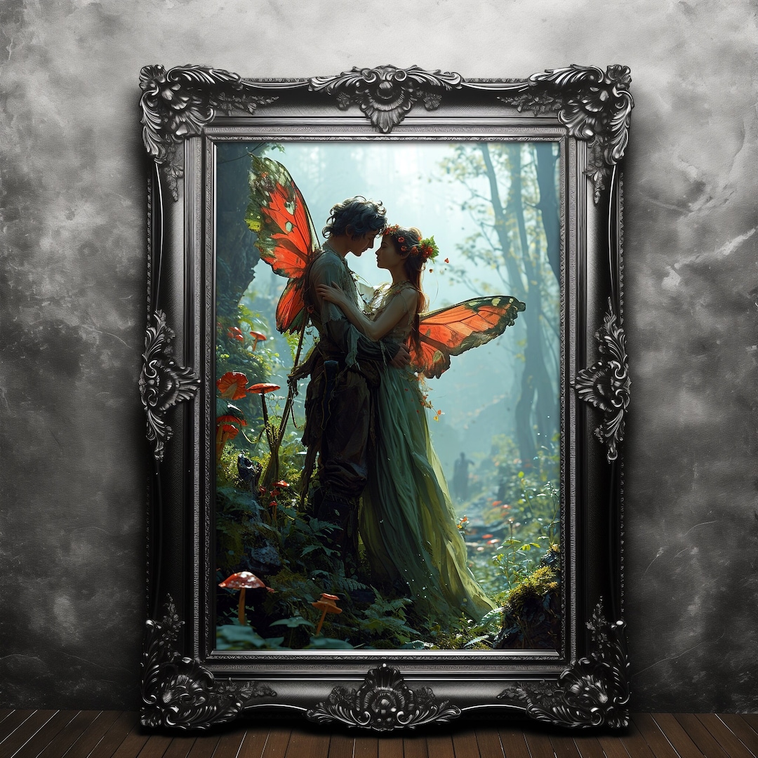 Romantic Fairy Art Print Fantasy Wall Decor, Magical Fae Poster ...