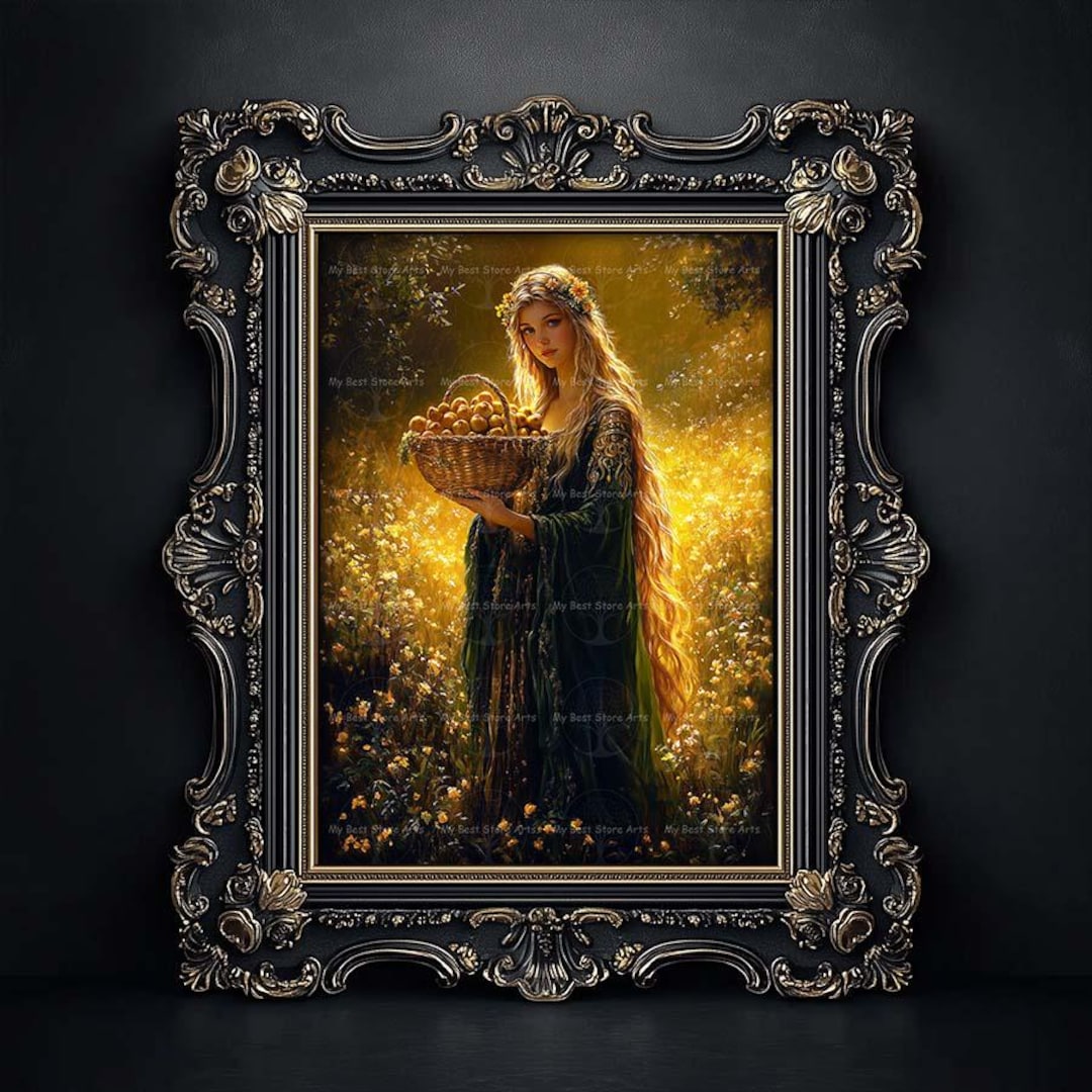 Rosmerta Art Print - Celtic Deity Picture, Mystical Witchy Pagan Wall Decor, Goddess of ...