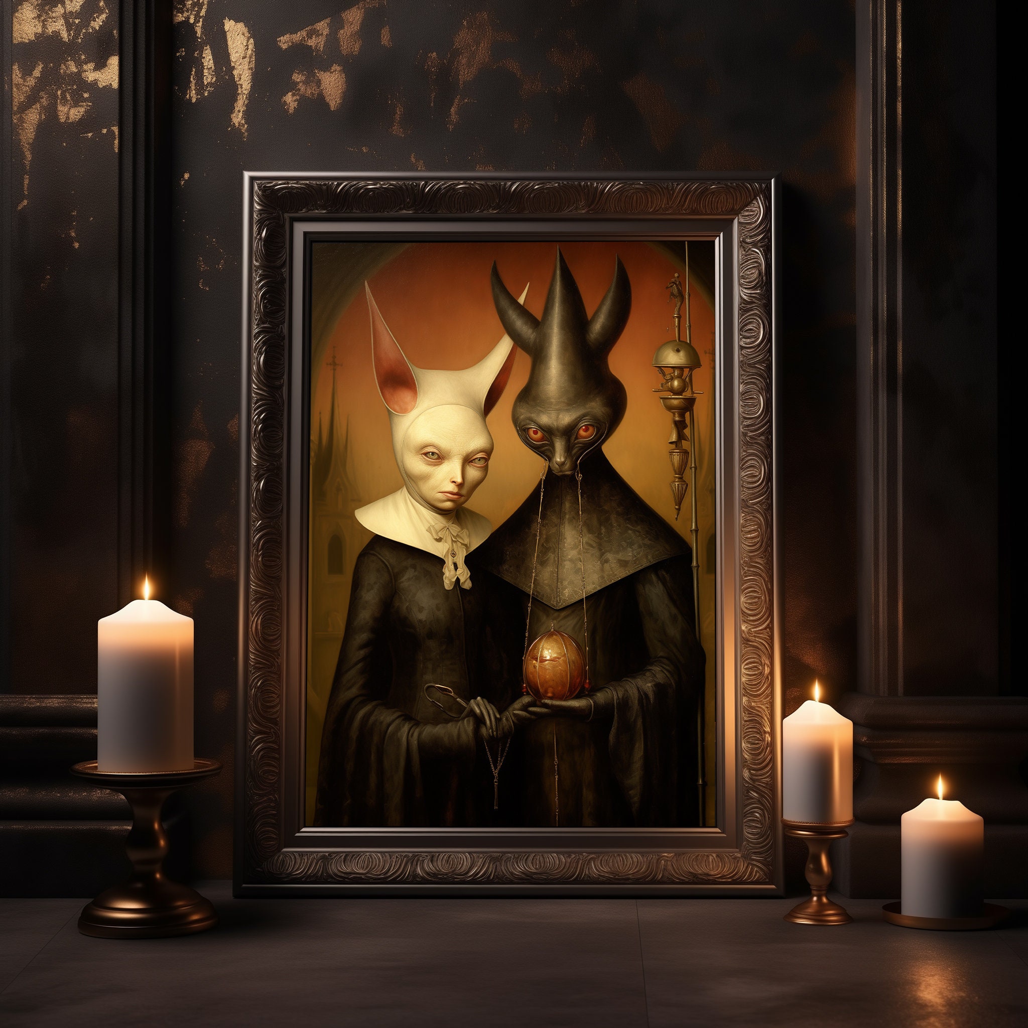 Oddity Fine Art Print, Gothic Art, Dark Academia, Macabre Ritual Poster ...