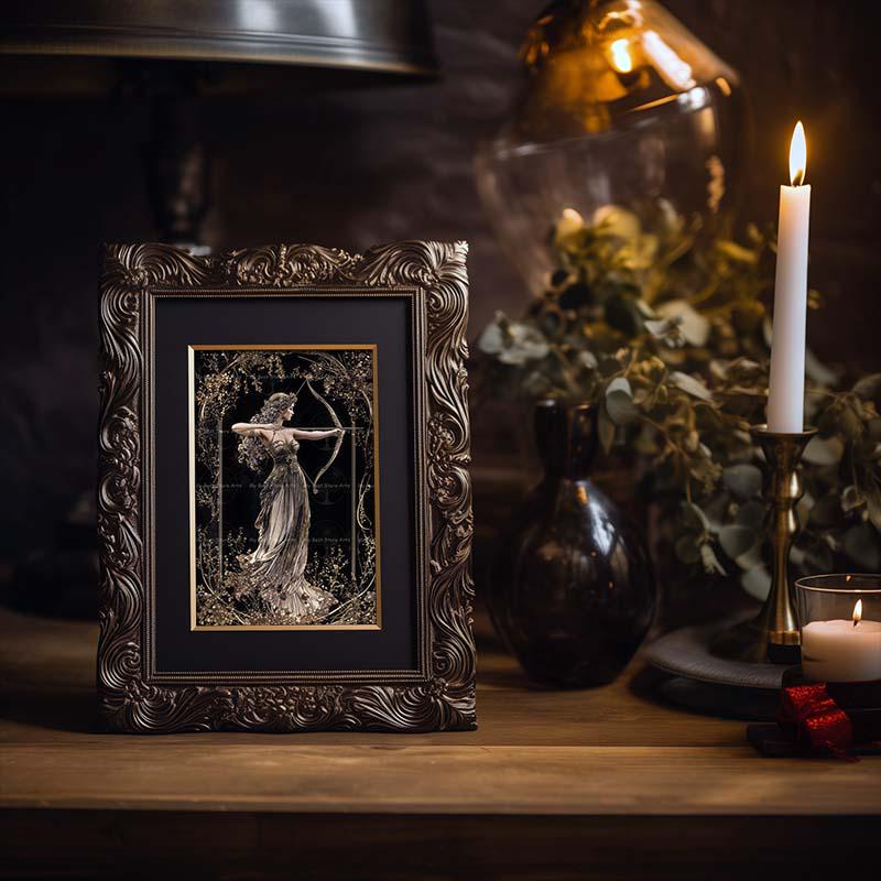 Artemis Art Print - Greek Goddess of Hunting, Celestial Mythology Wall ...