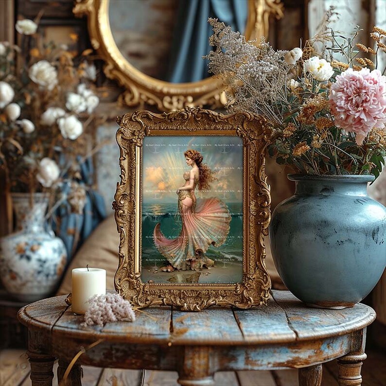 Aphrodite Art Print - Greek Goddess Love Beauty, Venus Gothic, Ocean ...