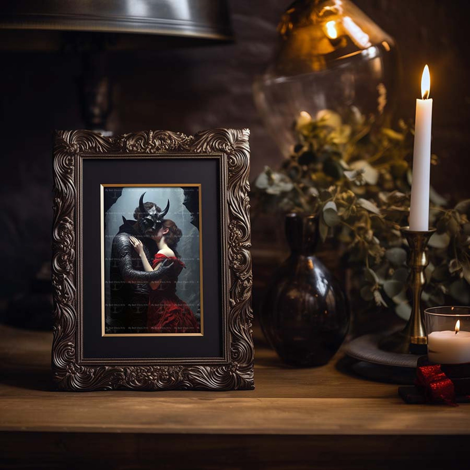 Phantom of the Opera Story Themed Fine Art Print, Gothic Love, Devil ...