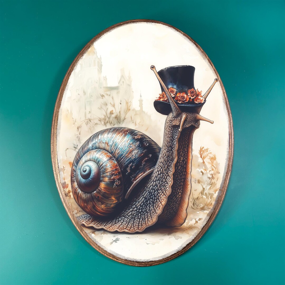 Victorian Snail Wooden Decor- Fairytale Fantasy, Vintage Style Wood ...