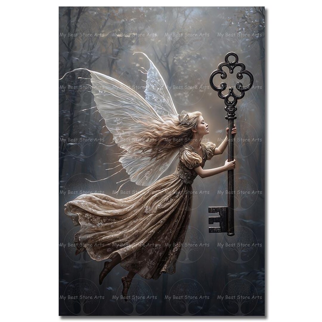 Fairy Key Art Print - Fantasy Fairytale Poster, Whimsical Fae Home ...
