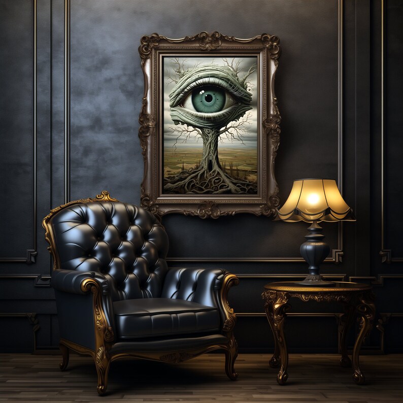 Eye of the Tree Fine Art Print Surreal Fantasy Poster, Witchy Dark ...