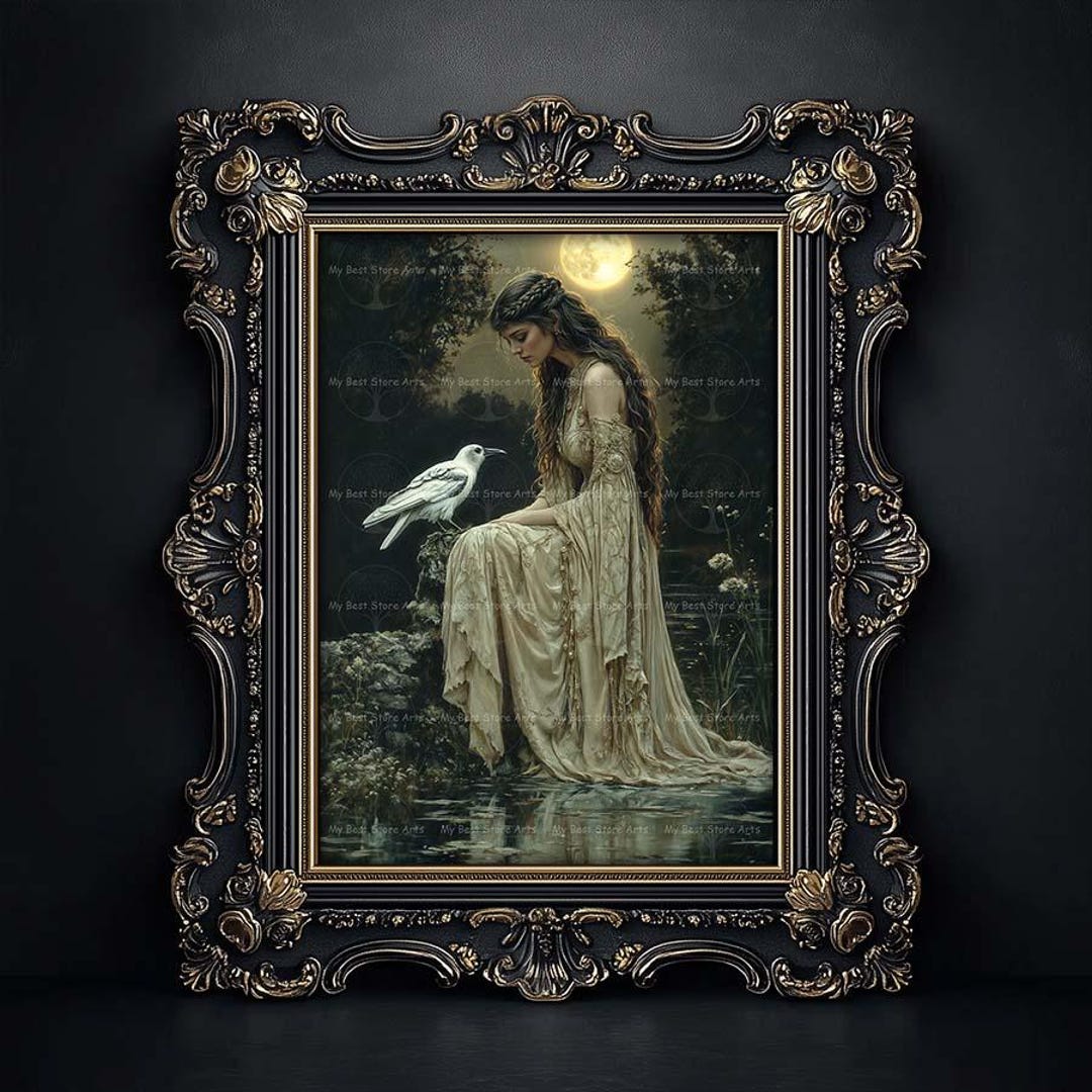 Branwen Goddess Art Print - Welsh Goddess of Love and Beauty Picture ...