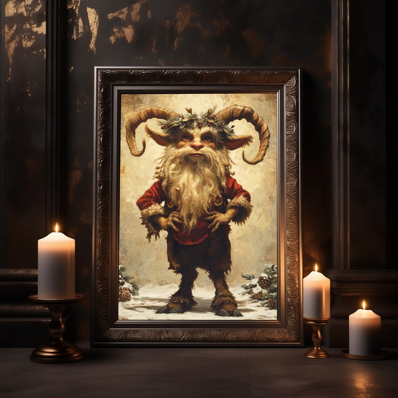 Cute Satyr Fine Art Print Fantasy Greek Mythology Picture, Witchy Dark ...