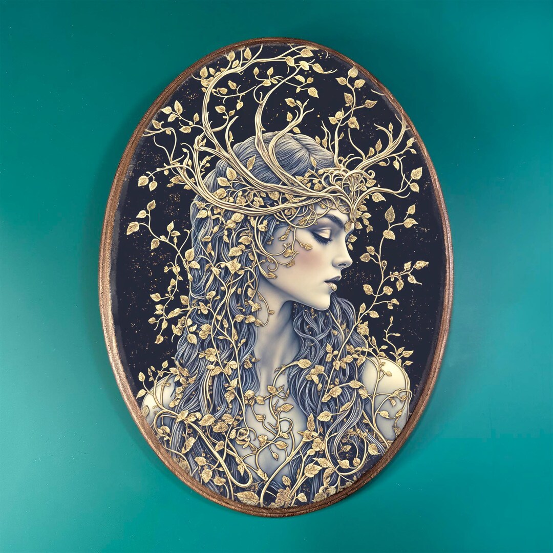 Elegant Flidais Wooden Decor- Gothic Moody Vintage Style Wood Plaque ...