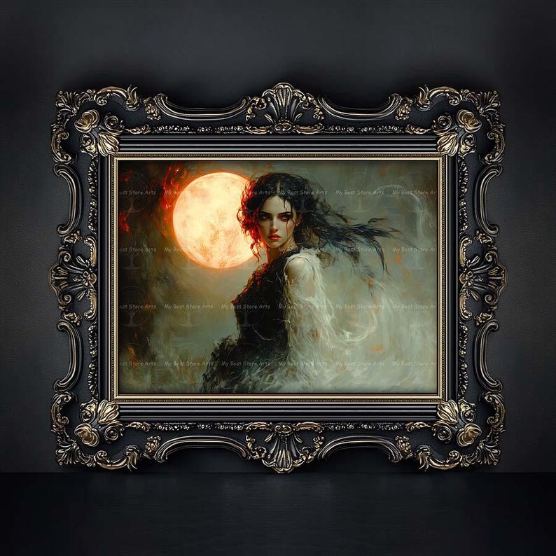 Scathach Art Print - Witchy Gothic Picture, Celtic Wall Decor, Dark ...