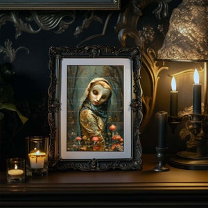 Owl Fae Art Print - Fantasy Fairy, Cottagecore Picture, Fae Poster ...