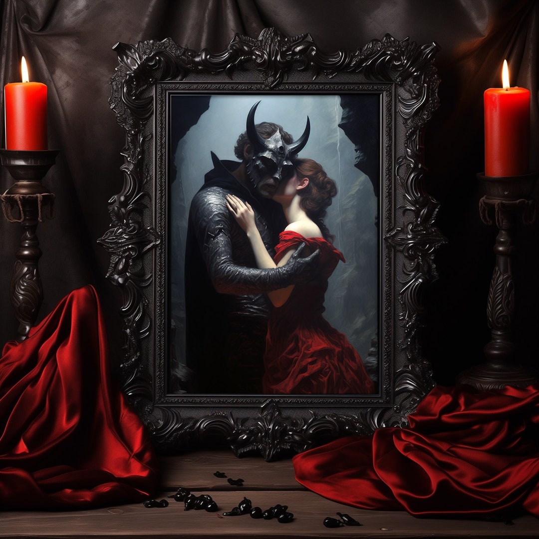 Phantom of the Opera Story Themed Fine Art Print, Gothic Love, Devil ...