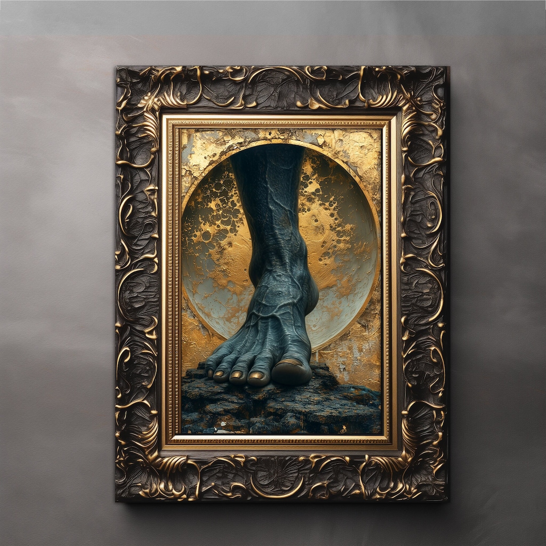 Surreal Mystical Foot Art Print Fantasy Witchy Wall Decor, Gothic ...