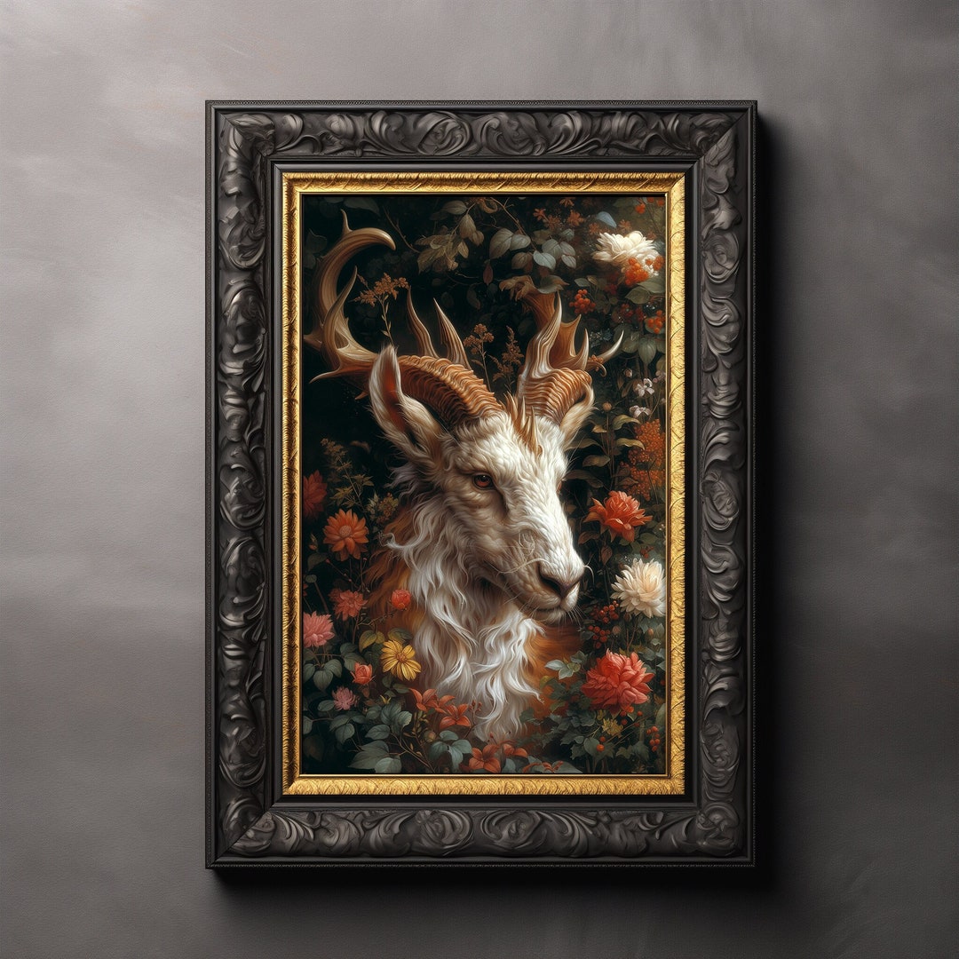 Kirin Fine Art Print Fantasy Half Dragon, Cottagecore, Magical Qilin ...