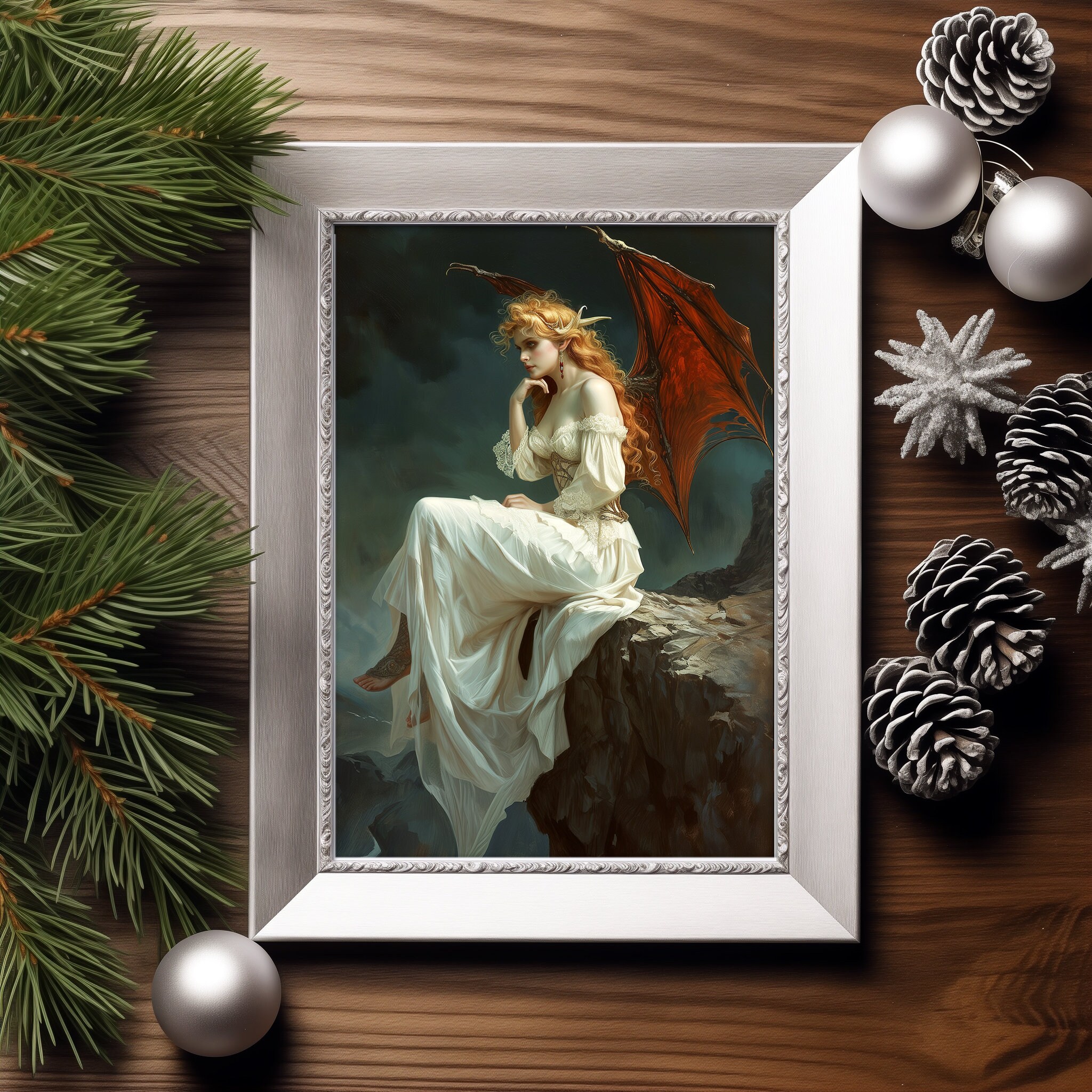 Mystical Lilith Art Print Witchy Artwork, Dark Academia Poster, Gothic ...