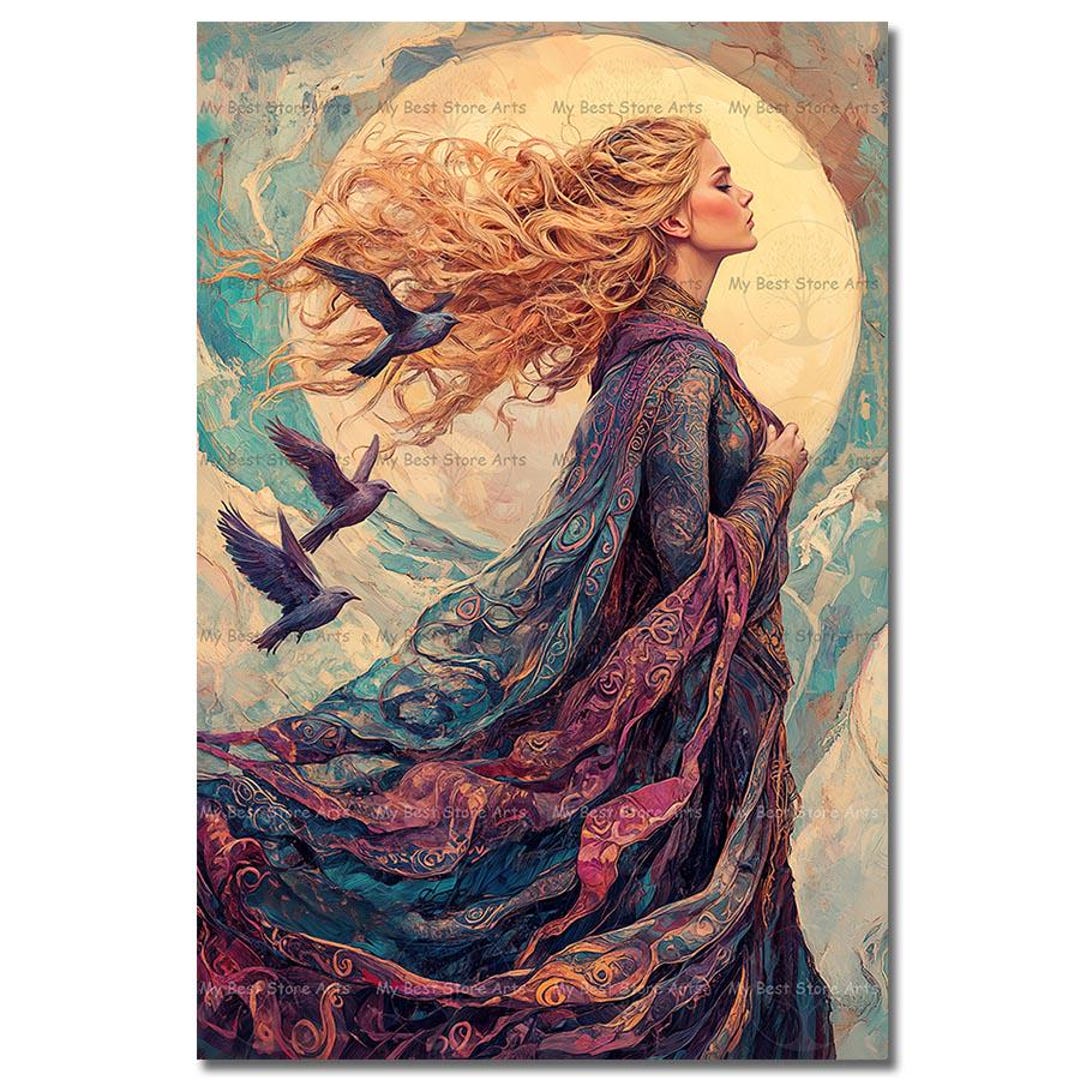Cliodhna Goddess Art Print - Celtic Goddess of Beauty and Love Picture ...