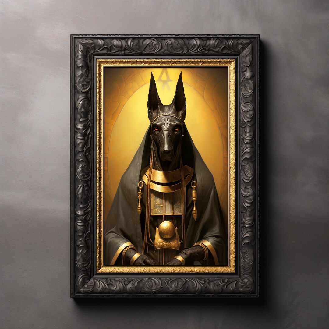 Anubis Fine Art Print, Ancient Egyptian God Wall Art, Egyptian ...