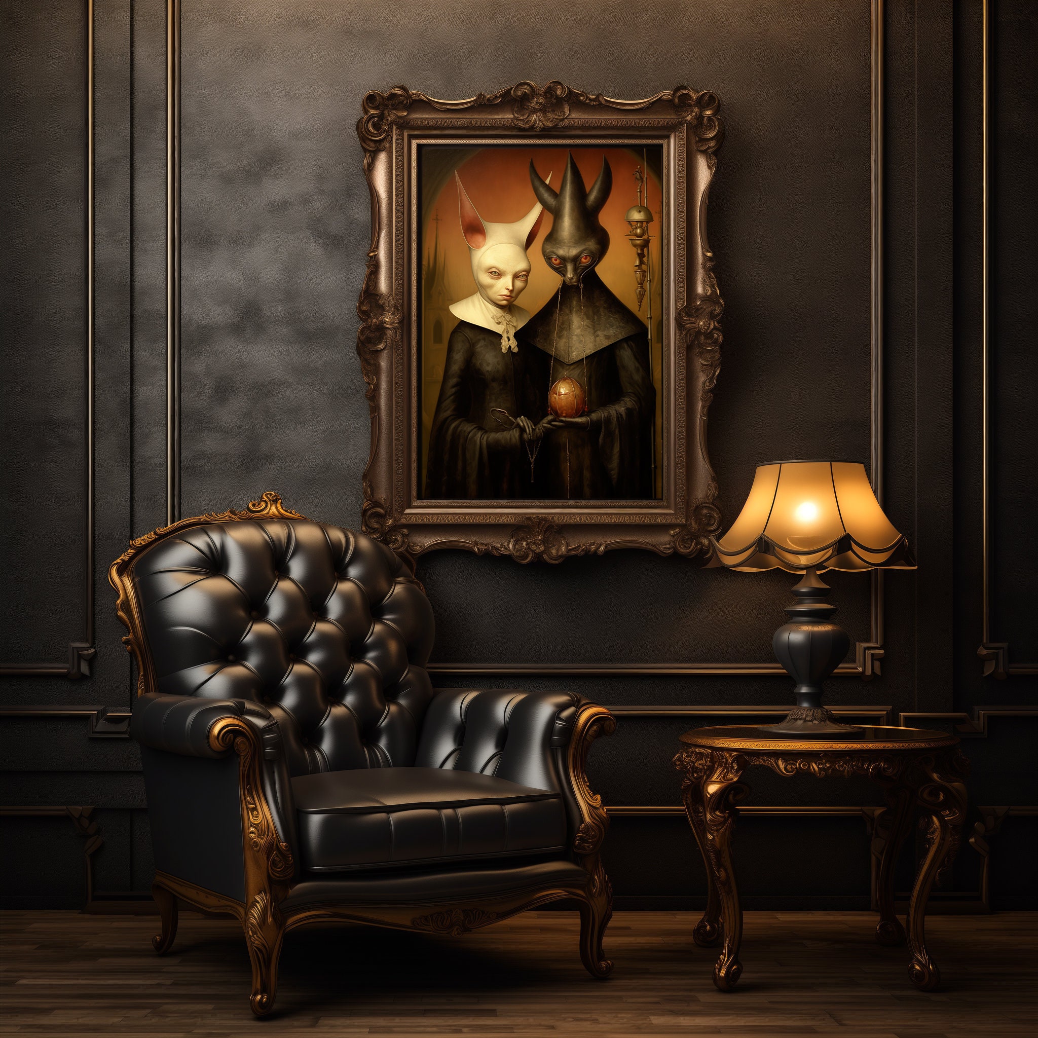 Oddity Fine Art Print, Gothic Art, Dark Academia, Macabre Ritual Poster ...