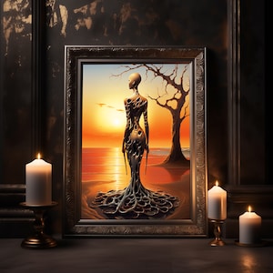 Abstract Surreal Fantasy Dark Academia Fine Art Print 8.5x11 13x19 Home ...