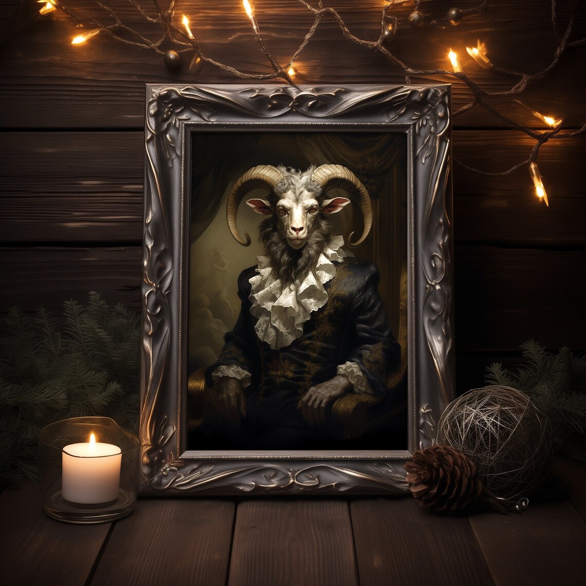 Victorian Sheep Fine Art Print, Animal Poster, Animal Portrait, Ram ...