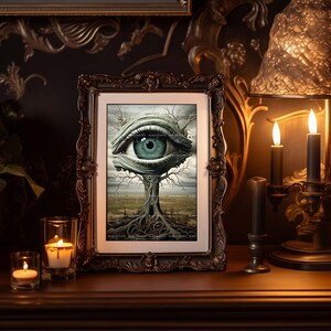 Eye of the Tree Fine Art Print Surreal Fantasy Poster, Witchy Dark ...