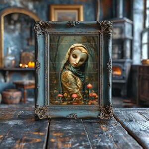 Owl Fae Art Print - Fantasy Fairy, Cottagecore Picture, Fae Poster ...