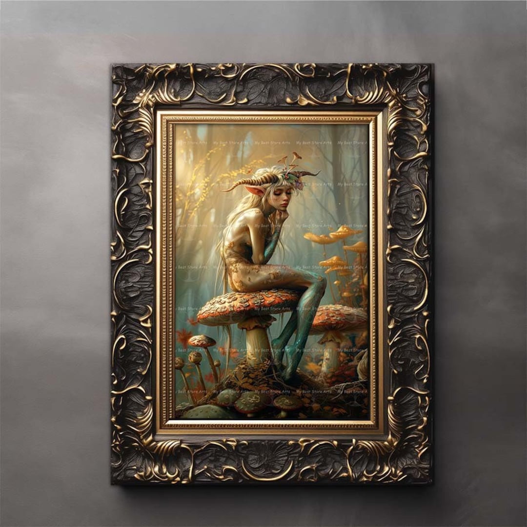 Magical Fae Art Print - Fantasy Cottagecore Picture, Fairy Poster ...