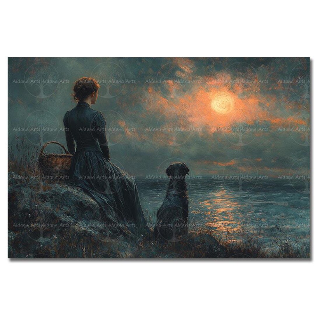 Nehalennia Art Print - Goddess of the Sea Wall Decor, Mystical Pagan ...
