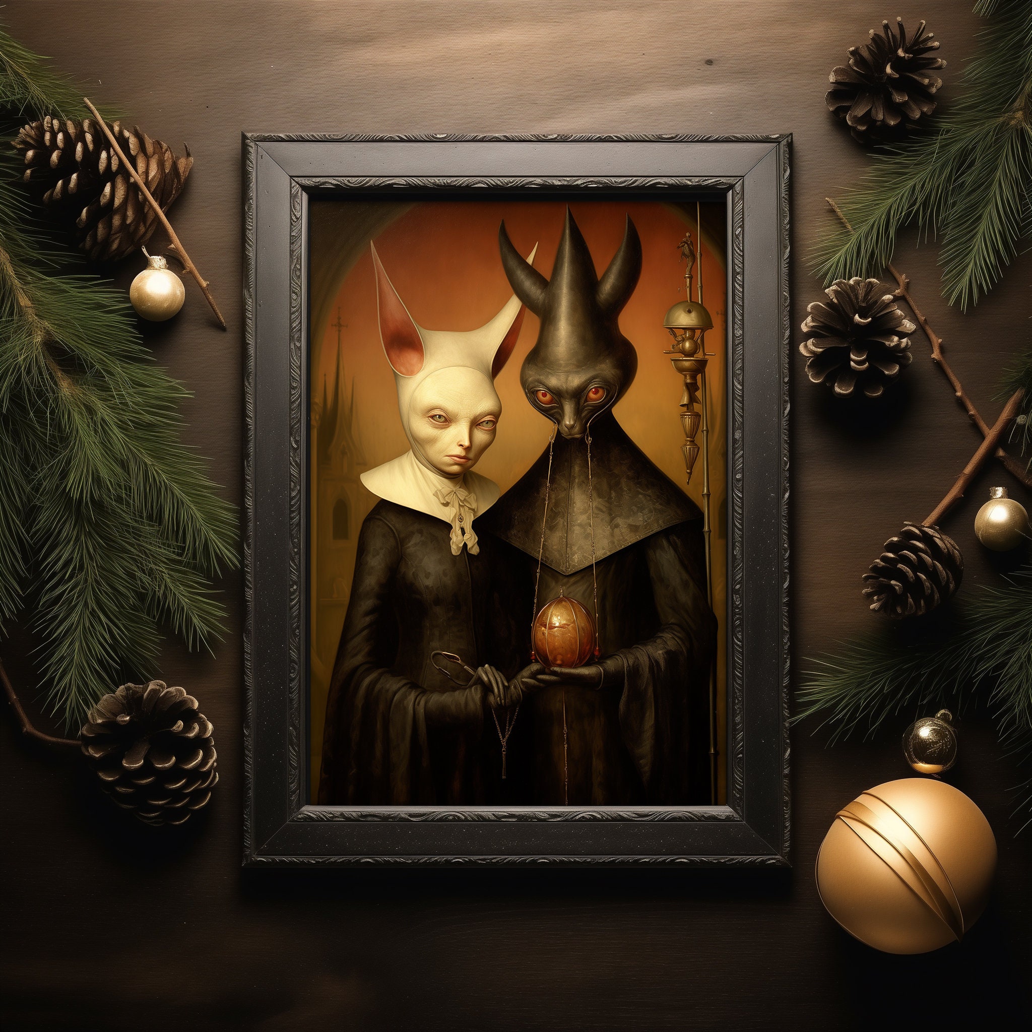 Oddity Fine Art Print, Gothic Art, Dark Academia, Macabre Ritual Poster ...