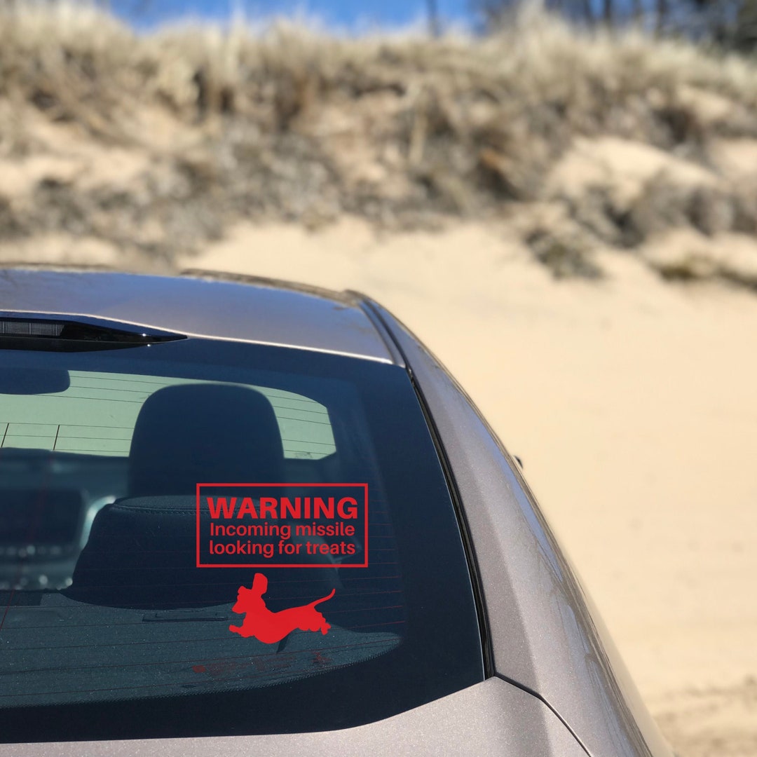 Funny Dachshund Car Decor Vinyl Decal Dog Sticker Doxie Sticker Pet Car ...