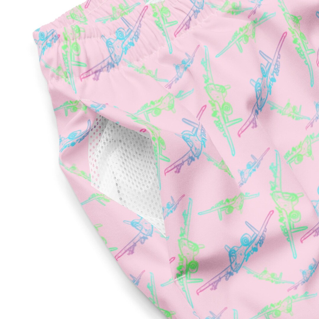 The Warthog | A-10 Warthog Swim Trunks | Light Pink - Etsy