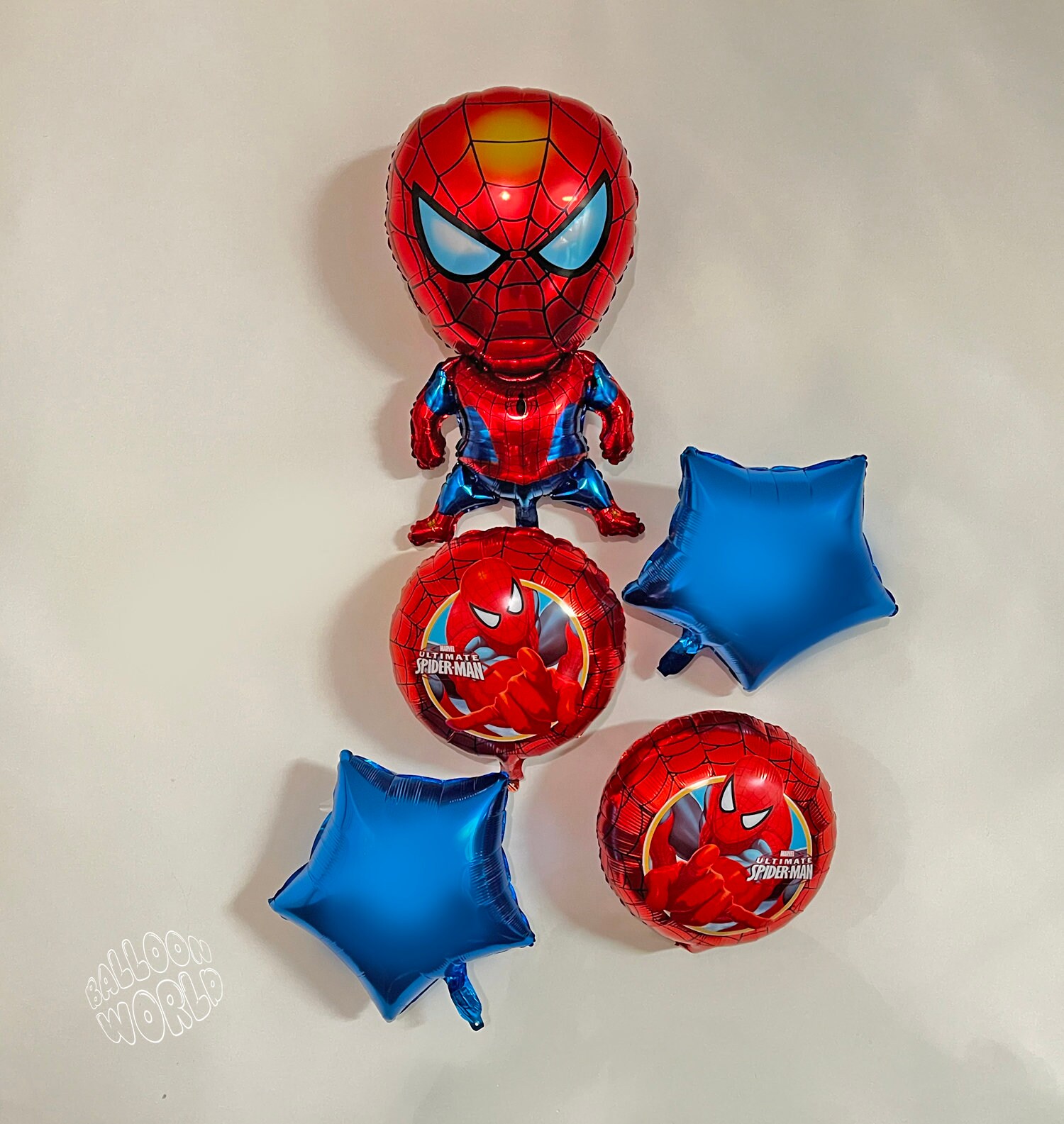 Spider Man Balloon Set (5 Pcs) || Spider Man Birthday Balloons ...