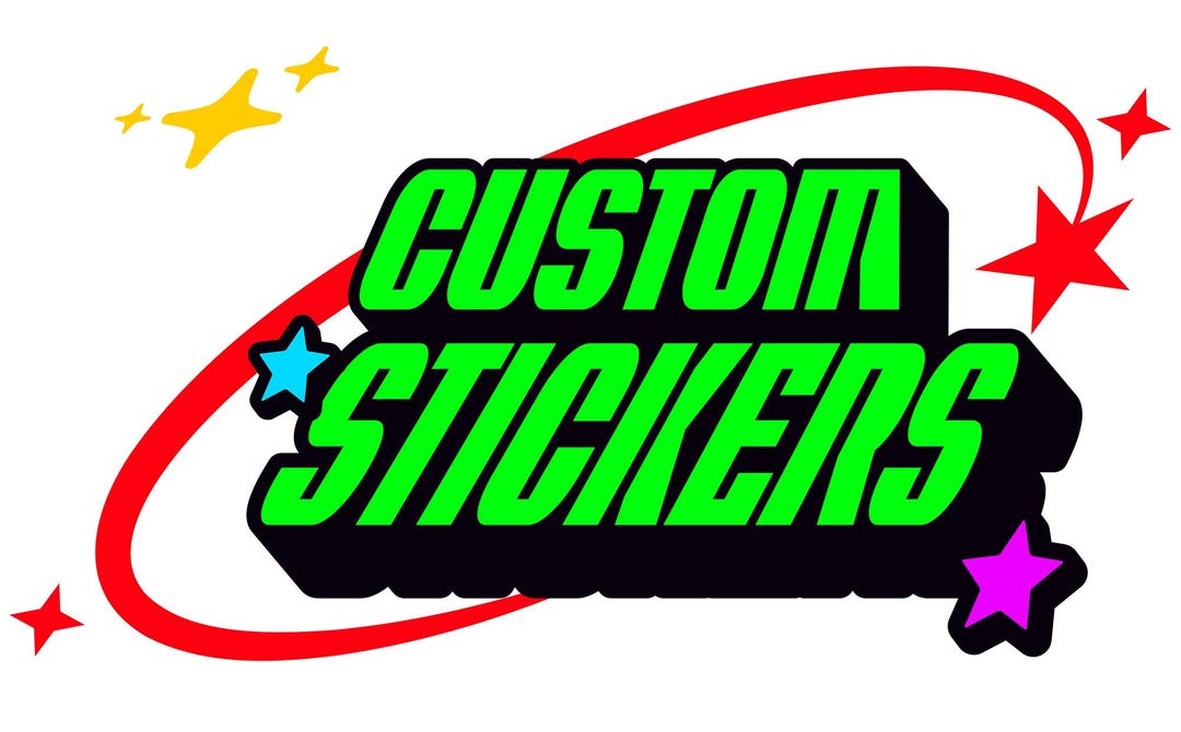Custom Sticker Packs - Made to Order With Your Image - Quantities of 10 ...
