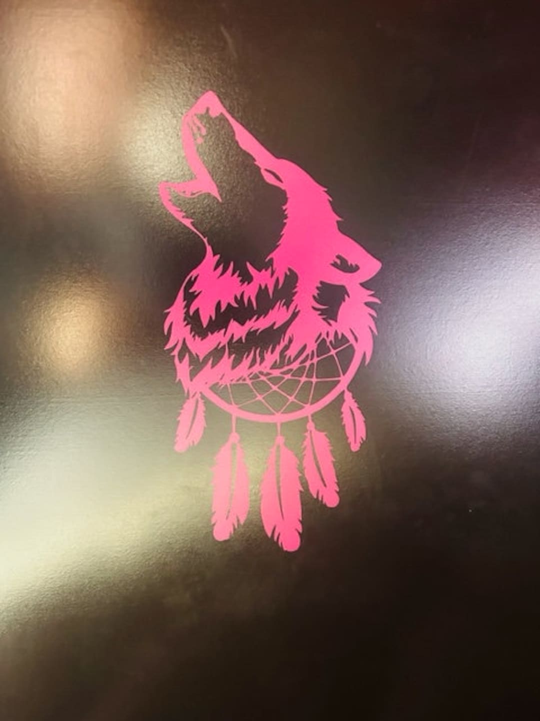 2x4 Custom Native Wolf Vinyl Indoor/ Outdoor Sticker - Etsy