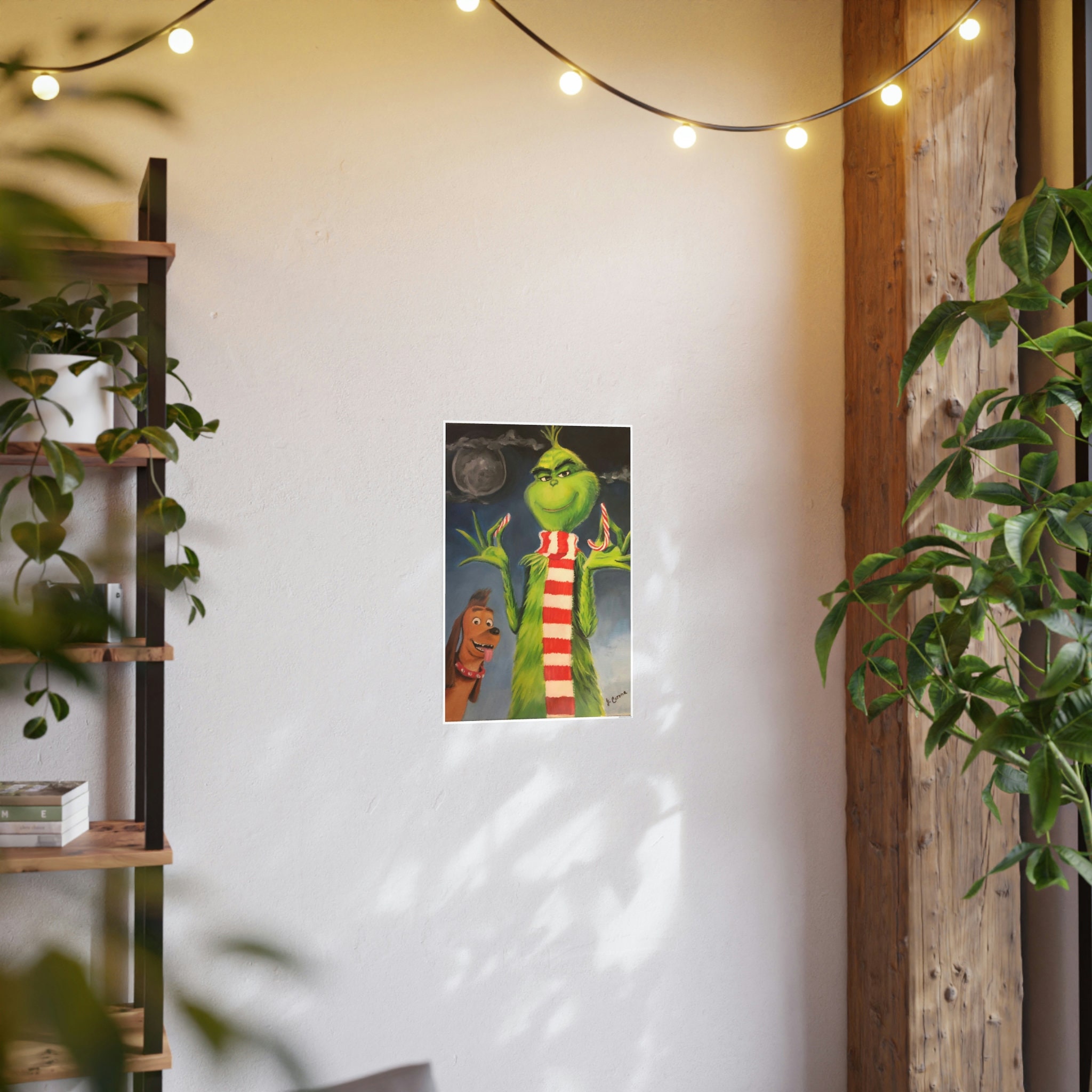 Grinch Painting Posters - Etsy